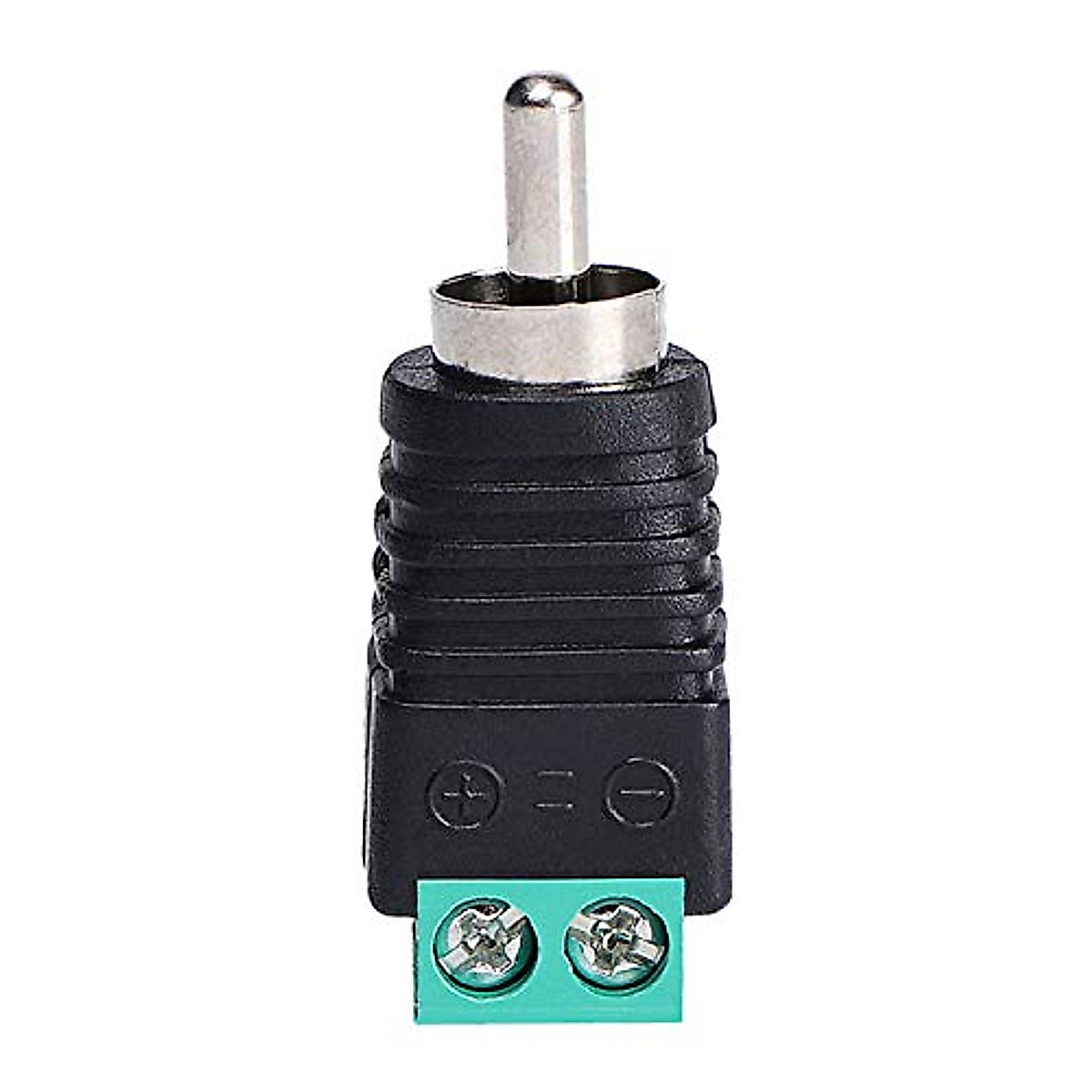 ALEKOR Phono RCA Male Plug to AV Screw Terminal Audio Video Connector Speaker Wire to RCA Adapter (Pack of 6)
