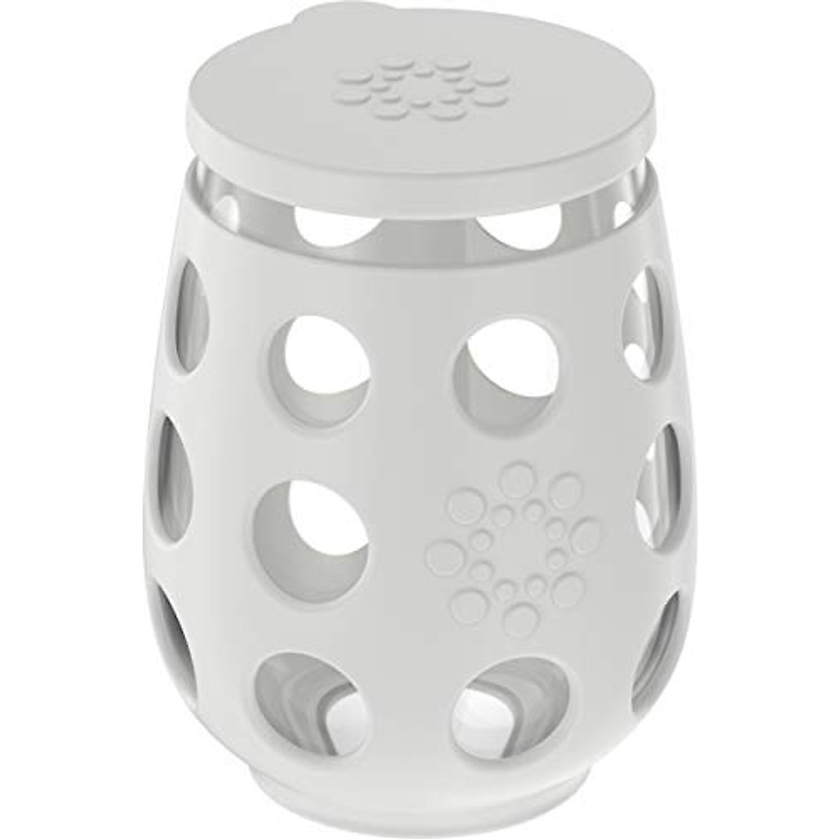 Lifefactory Wine Glass with Wine Covers and Protective Silicone Sleeve, 4 Count (Pack of 1), Carbon, Dusty Purple, Aqua Teal, Stone Gray