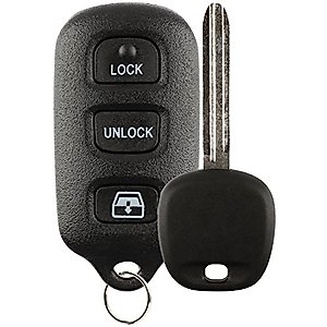 Discount Keyless Replacement Hatch Glass Key Fob Car Remote and Uncut Ignition Key Compatible with HYQ12BBX, ID 4C