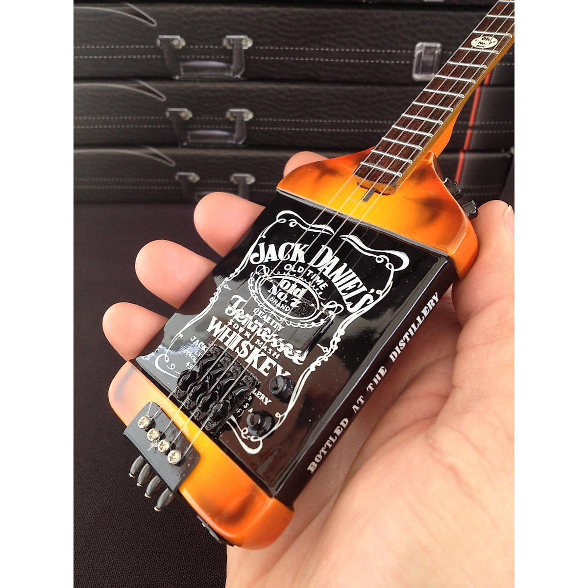 Officially Licensed Michael Anthony Jack Daniels JD Bass Mini Guitar
