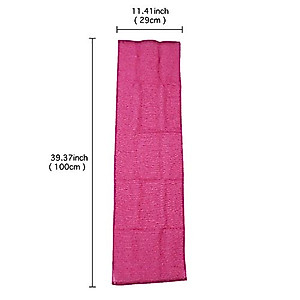 Extra Rough, Exfoliating Washcloth [Made in Japan] Exfoliating Towel Special Texture Makes Fluffy Foam Lather, Back Scrubber, Dead Skin Cell Remover [Loofah for Women and Men] Red