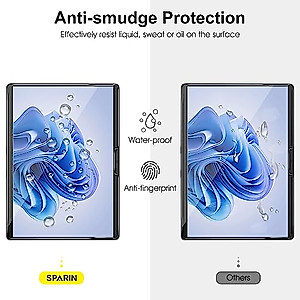[2 Pack] SPARIN Screen Protector Compatible with Microsoft Surface Pro 9 2022 / Surface Pro 8 2021 / Surface Pro X (2021&2019), 13 inch, 9H Tempered Glass Screen Protector Support Surface Pen