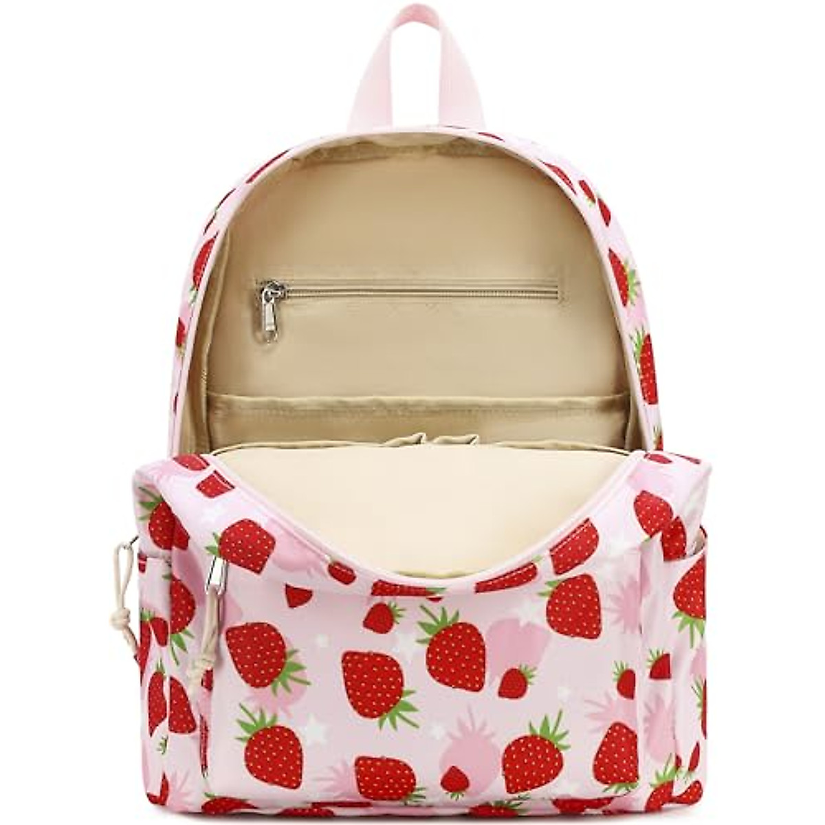 Women Girls Mini Backpack Teens Cute Small Backpack Purse Casual Travel School Bag (Strawberry)