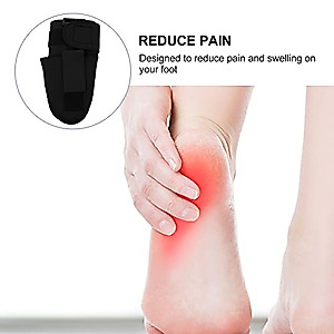 Healifty Plantar Fasciitis Socks Night Splints Ankle Brace Foot Pain Support Sleeve Wrap Orthotic Brace for Plantar Fasciitis Sprains Black Size M Plantar Fasciitis Sock Night Splint