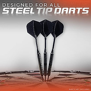 Franklin Sports Bristle Dart Board - Professional Steel Wire Dartboard - Regulation Sized 18" Inch Steel Tip Darts Board - Self Healing Sisal Dartboard for Adults