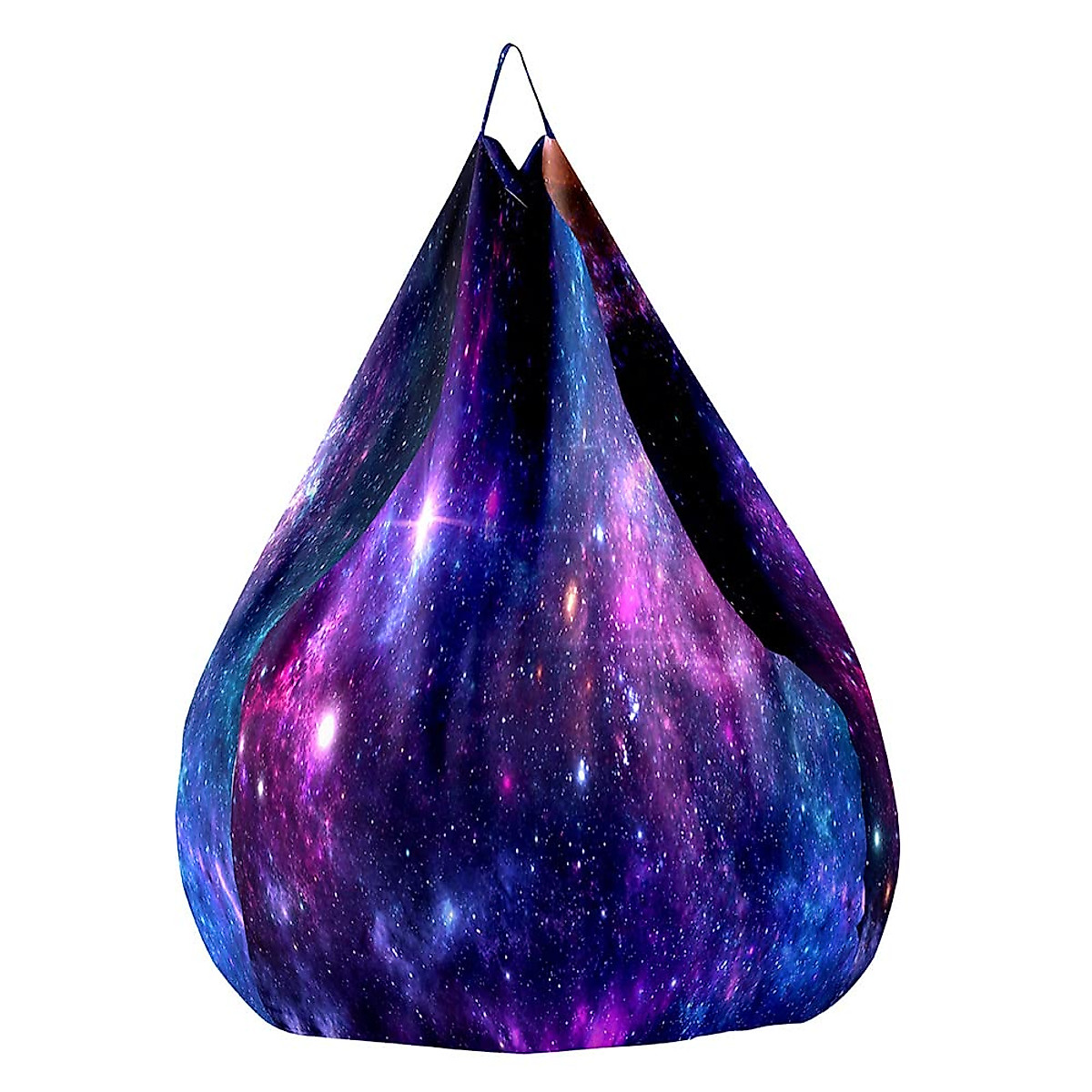 Lukery Bean Bag Chair for Adults (No Filler), Starry Sky Bean Bag Cover, Stuffed Animal Storage Bean Bag Chairs for Kids, Comfy Bean Bags Washable Beanbag Lazy Sofa (XL/39.4x47.2'',Purple Galaxy)