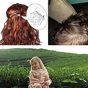 1cm black/brown/Transparent Mini Hair Claw Clips Plastic Claws Pins Clamps Small Jaw for Girls and Women（black+brown each 50 pieces）…