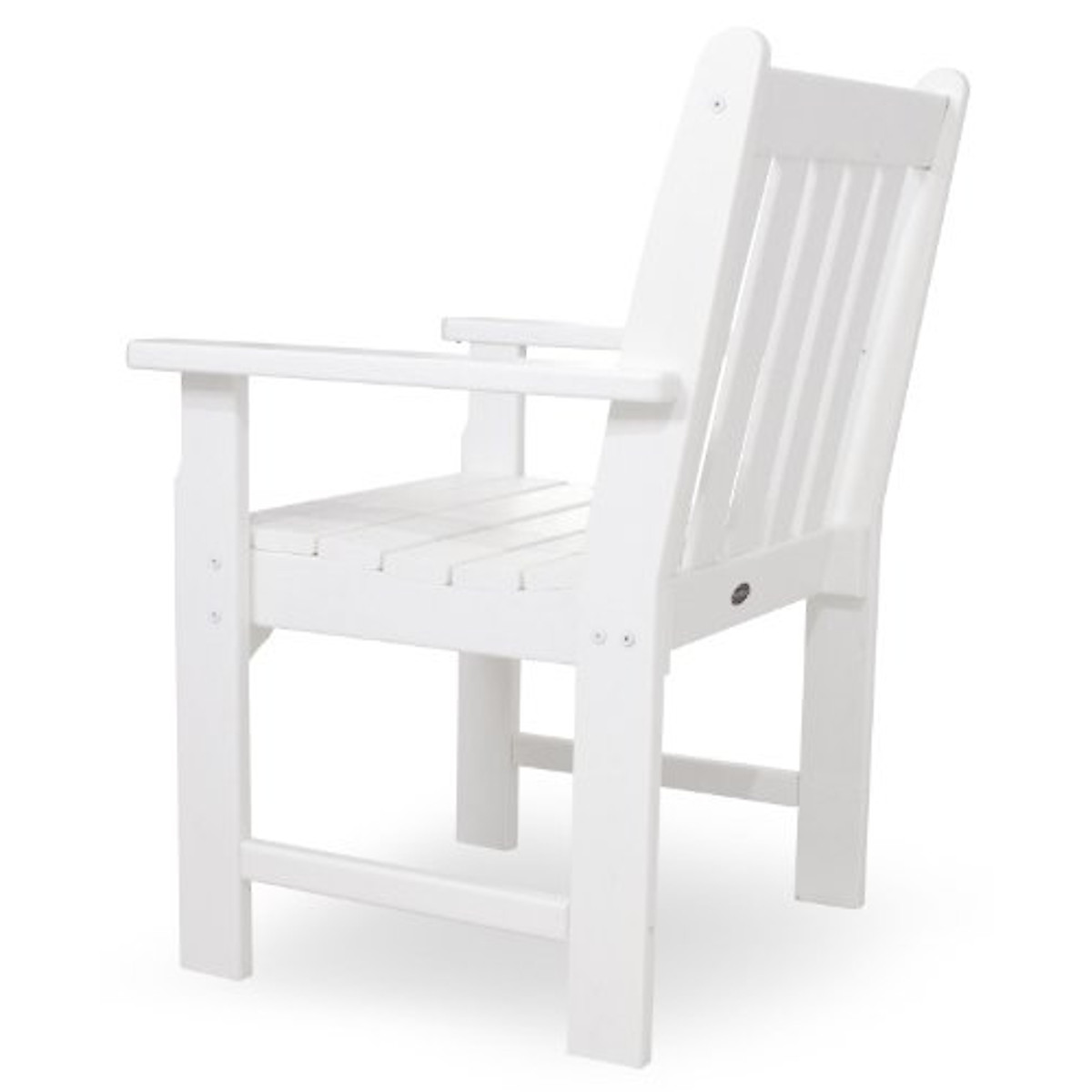 POLYWOOD GNB24WH Vineyard Garden Arm Chair, White