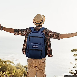 Backpack for Men and Women, Backpack for School Teen Boys and Girls, Lightweight Casual Black Backpack with USB Charging Port for Men and Women Traveling, Daily-use Bookbag Fits 15.6 Inch Laptop