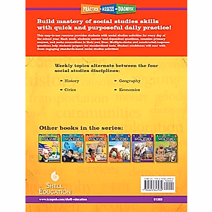 180 Days: Social Studies, Early Elementary Social Studies for 1st Grade Practice Workbook for Classroom and Home, Cool and Fun Practice Created by Teachers (180 Days of Practice)