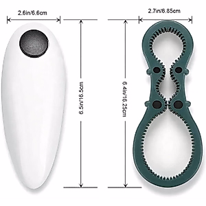 Electric Can Opener, One-Touch Switch Can Opener, Safe Smooth No Sharp Edges Can Opener for Almost Size Can, Can Opener Electric Best Kitchen Gadgets for Chefs, Arthritis and Seniors