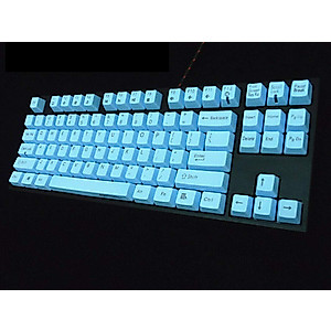 87 Keys Keycool PBT Doubleshot Keycap ANSI OEM Key Cap for Cherry MX Gaming Mechanical Keyboard