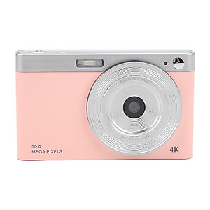 Digital Camera, 4K 50MP Vlogging Camera with 2.88inch IPS Screen, 16X Digital Zoom, Anti Shaking, Built in Fill Light, Compact Point and Shoot Camera for Students Teens Adults