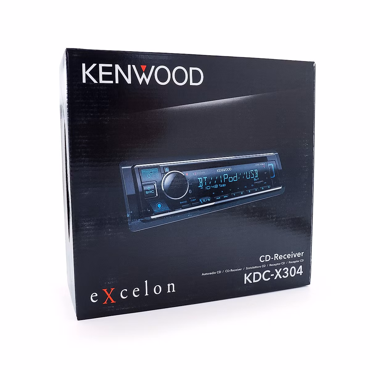 Kenwood KDC-X304 eXcelon CD Car Stereo Receiver w/Bluetooth Hands Free Calling, AM/FM Radio, USB, Amazon Alexa Built Ready, Variable Color Illumination