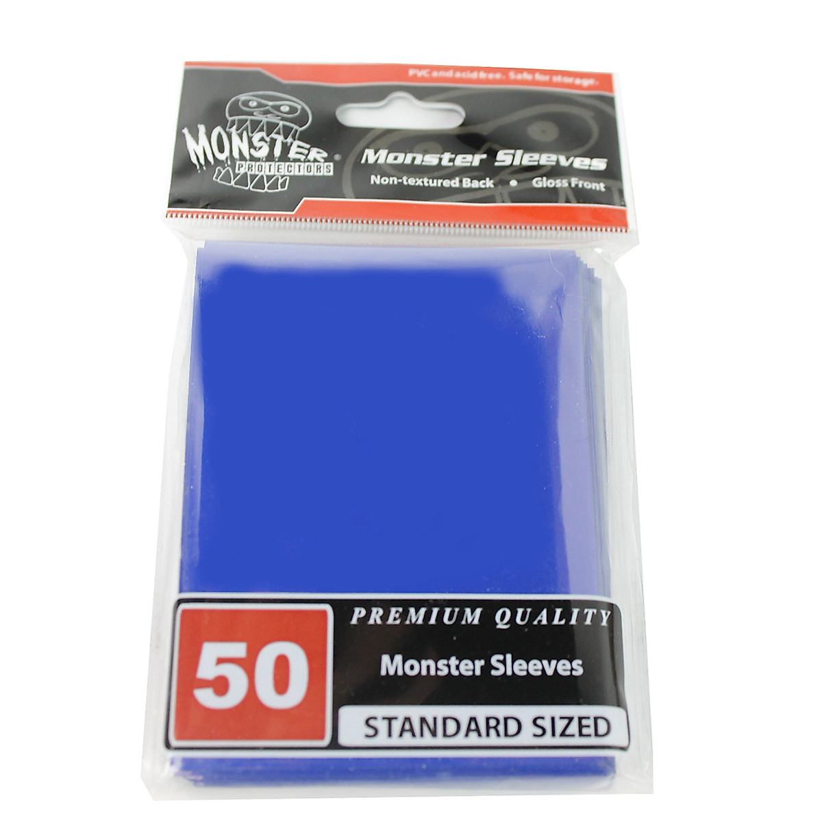 10 Pack Monster Gaming Sleeves (50ct per Pack- Value 500 Sleeve Set) - Standard Sized, Glossy - Fits Standard Sized Gaming Cards