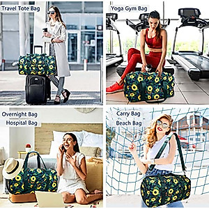 Gym Bag for Women, Small Sport Duffel Bag for Yoga Swim Dance, Gyms and Weekend Getaway,Gymbag Waterproof Dufflebag with Shoe and Wet Clothes Compartments,Carryon Overnight