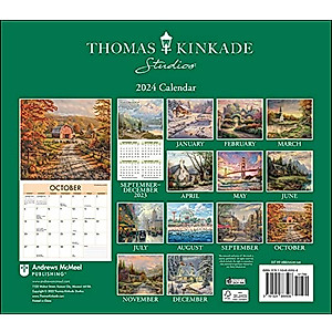 Thomas Kinkade Studios 2024 Deluxe Wall Calendar