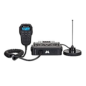Midland - MXT575 Micromobile - 50 Watt GMRS Radio - Two Way Radio - NOAA Weather Scan & Alert - 15 High Power GMRS Channels - Fully Integrated Control Mic