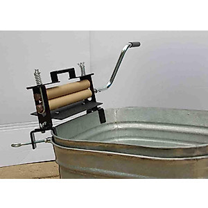 The Great American Wringer Co - Model Black Coated Steel Tan Rollers - Hand Wringer - Made in USA