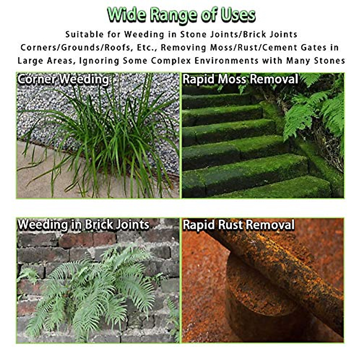 CZS 8 Inches Steel Wire Wheel Brush Weed Trimmer Head, Weed Brush Blade for Cutting Grass, Rust Removal, Deburring (2 Pack Different Adapter Kit Included)