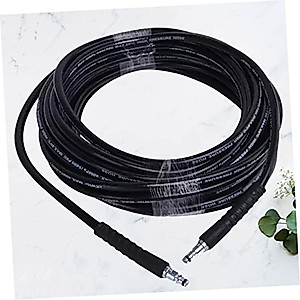 COLLBATH 3 pcs Water Softener M Pressure Black and Connectionblack Hosepipe Quality Car Garden Heater - Heavy Pump Female Washers Washer Rubber Flex Washing Thick Cleaning Connectionm