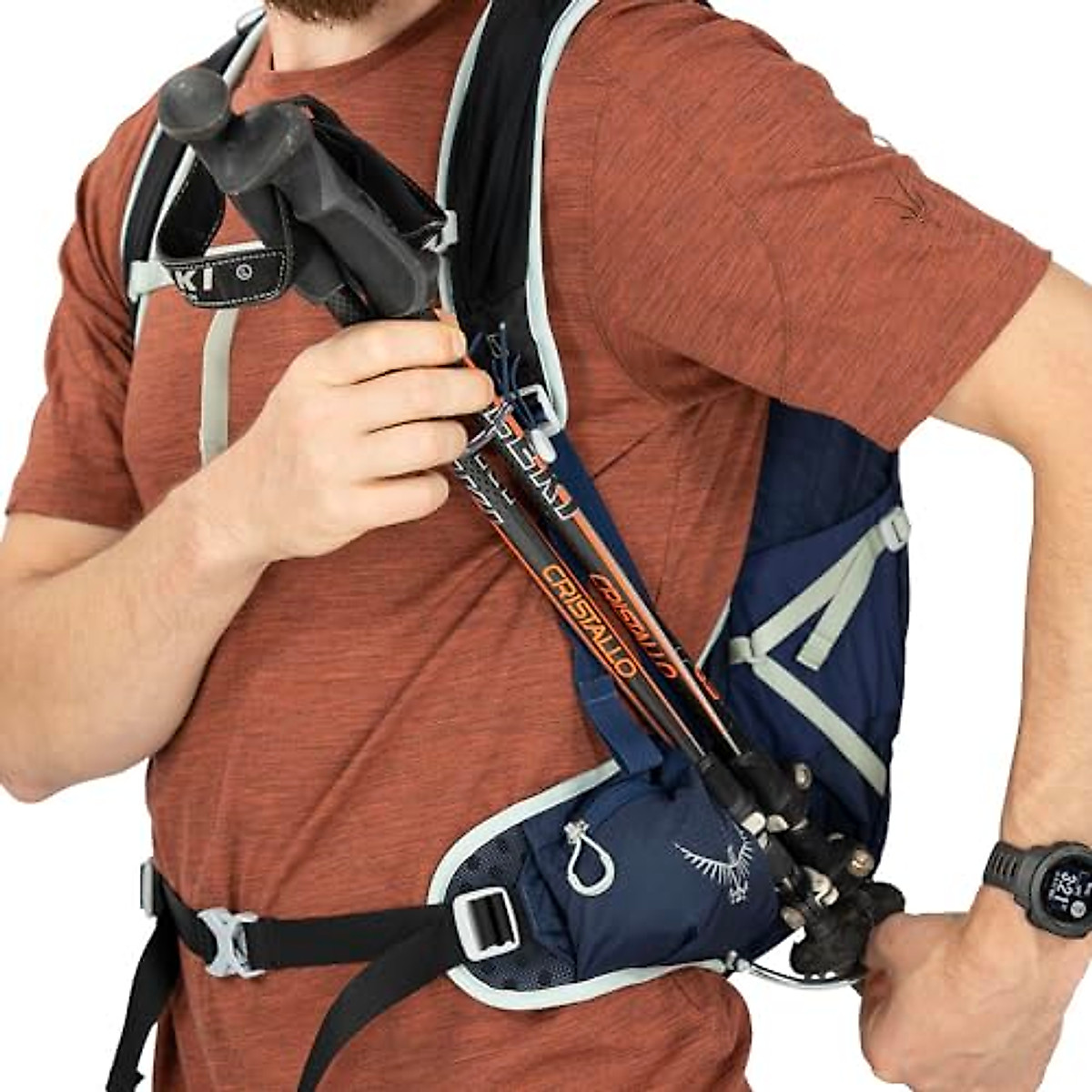 Osprey Talon 11L Men's Hiking Backpack with Hipbelt, Eclipse Grey, L/XL