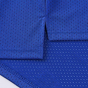 OTHERCRAZY Mens Basketball Jersey #23 Space Movie Jersey S-XXL White/Black/Blue (Blue, Small)