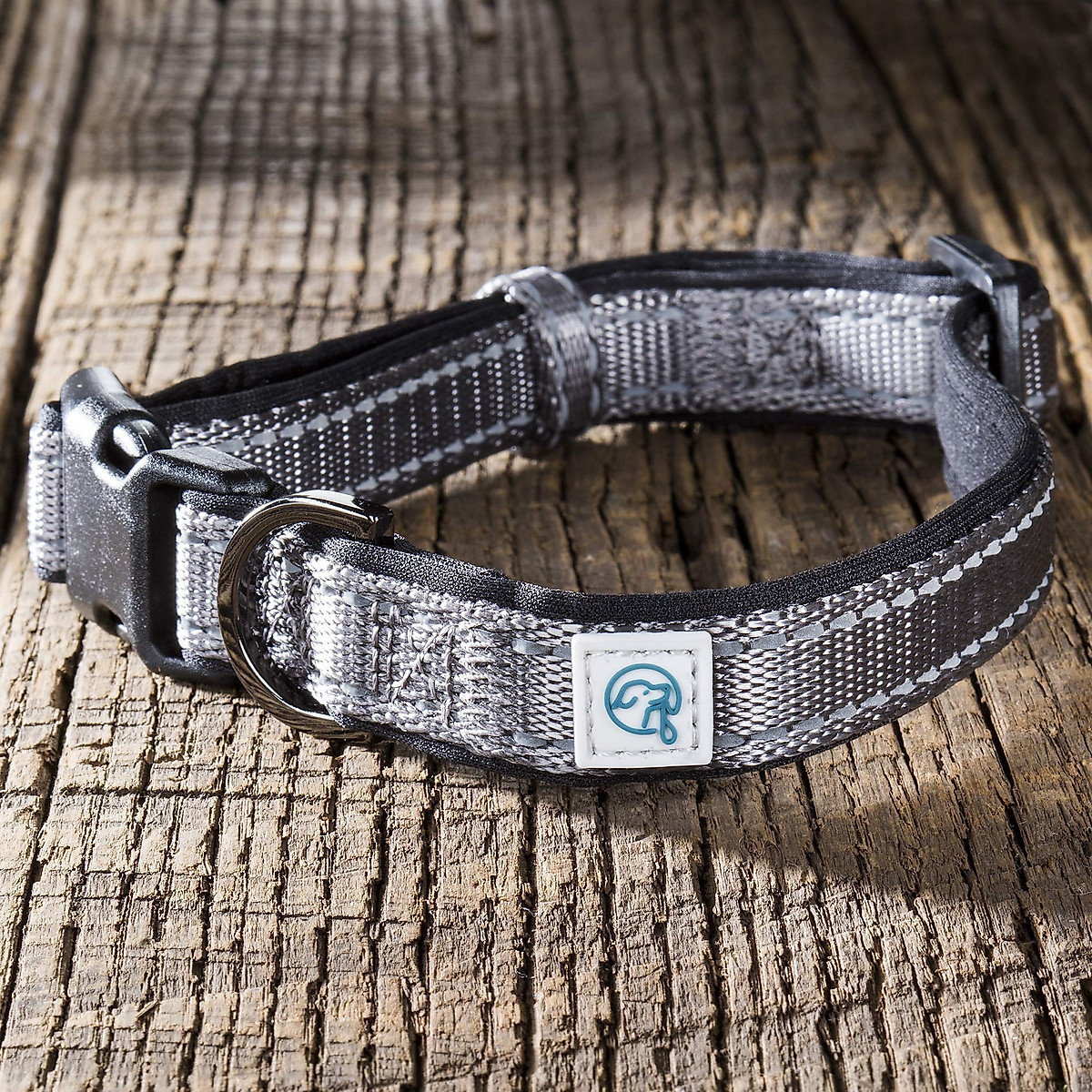 Embark Adventure Dog Collar with Soft Padded Neck, Matching Set with The Adventure Leash and Harness, Pet Collars for Dogs & Most Breeds - Dog Collar for Small Dogs (Small Dog Collars, Black)