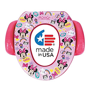 Disney Minnie Mouse "Smile" Soft Potty Seat and Potty Training Seat - Soft Cushion, Baby Potty Training, Safe, Easy to Clean