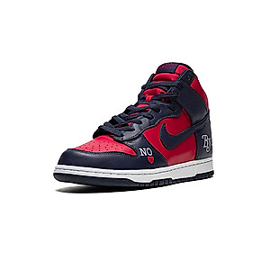 Nike Mens SB Dunk High DN3741 600 Supreme - by Any Means - Navy/Red - Size 10