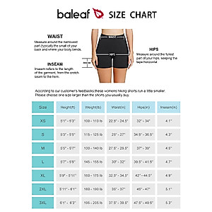 BALEAF Biker Shorts Women Yoga Gym Workout Spandex Running Volleyball Tummy Control Compression Shorts with Pockets 5" Black XXXL