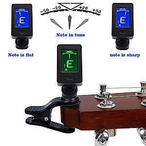 Guitar Capo with Guitar Tuner Clip Guitar Accessoriesor for Acoustic Ukulele