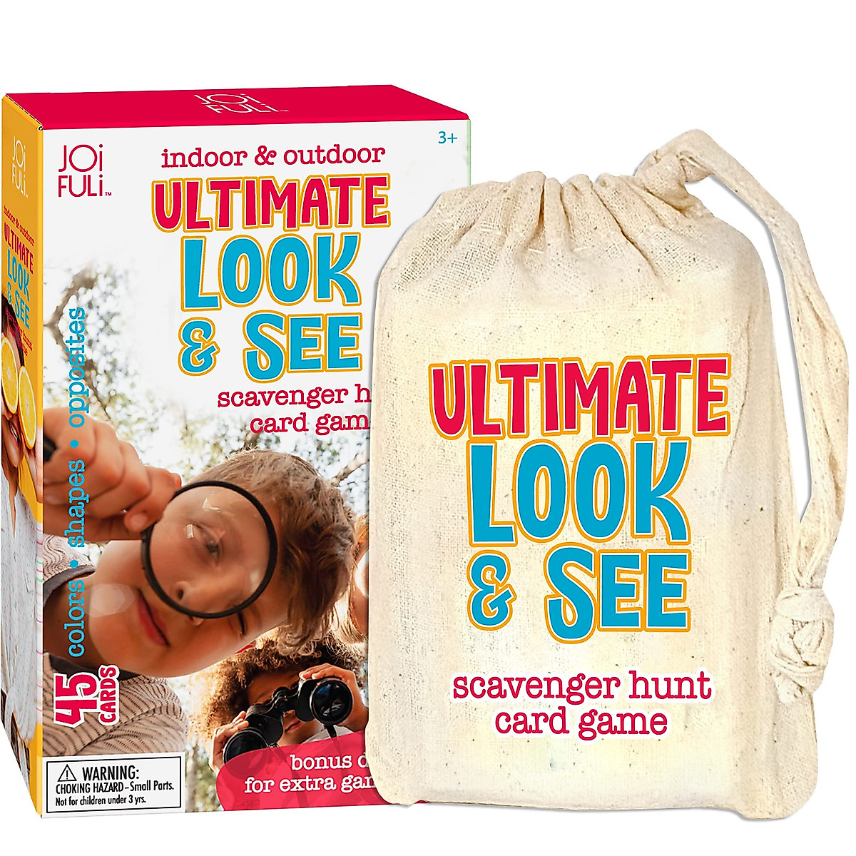 JOiFULi Look and See Scavenger Hunt Indoor Outdoor Card Game for Kids