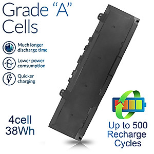 38WH F62G0 F62GO Laptop Battery for Dell Inspiron 13 5370 7370 7373 7380 13MF 13-5370-D1305P 13MF PRO-D5705TS Vostro 13 5370 13-5370-D1505G 13-5370-D1505S P87G001 P91G P91G001 2-in-1 RPJC3 0RPJC3