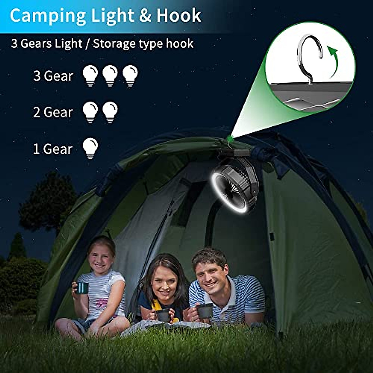 10000mAh Misting Fan Portable with Detachable Water Tank 400ml, 8 Inch Powerful Cool Mist Clip Fan, Battery Operated Rechargeable Fan, 2 Mister Modes, Sleep Timer, LED Lights, for Golf Cart, Outdoors