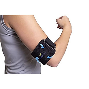 Brace Direct Tennis & Golf Elbow Cold Gel Therapy Compression Brace - Reusable Ice Pack Wrap with Strap- Pain Relief for Tendonitis, Injuries, Medial Epicondylitis, Joint Pain