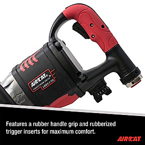 AIRCAT Pneumatic Tools 1993-1-VXL: 1-Inch Vibrotherm Drive Composite Straight Impact Wrench 2,300 ft-lbs - Standard Anvil