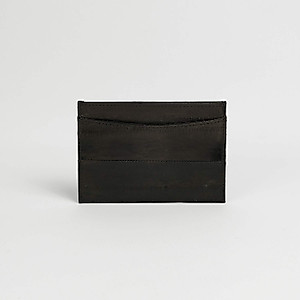 OROM EEL SKIN LEATHER CREDIT CARD WALLET (bronze, 4.0" x 2.8")