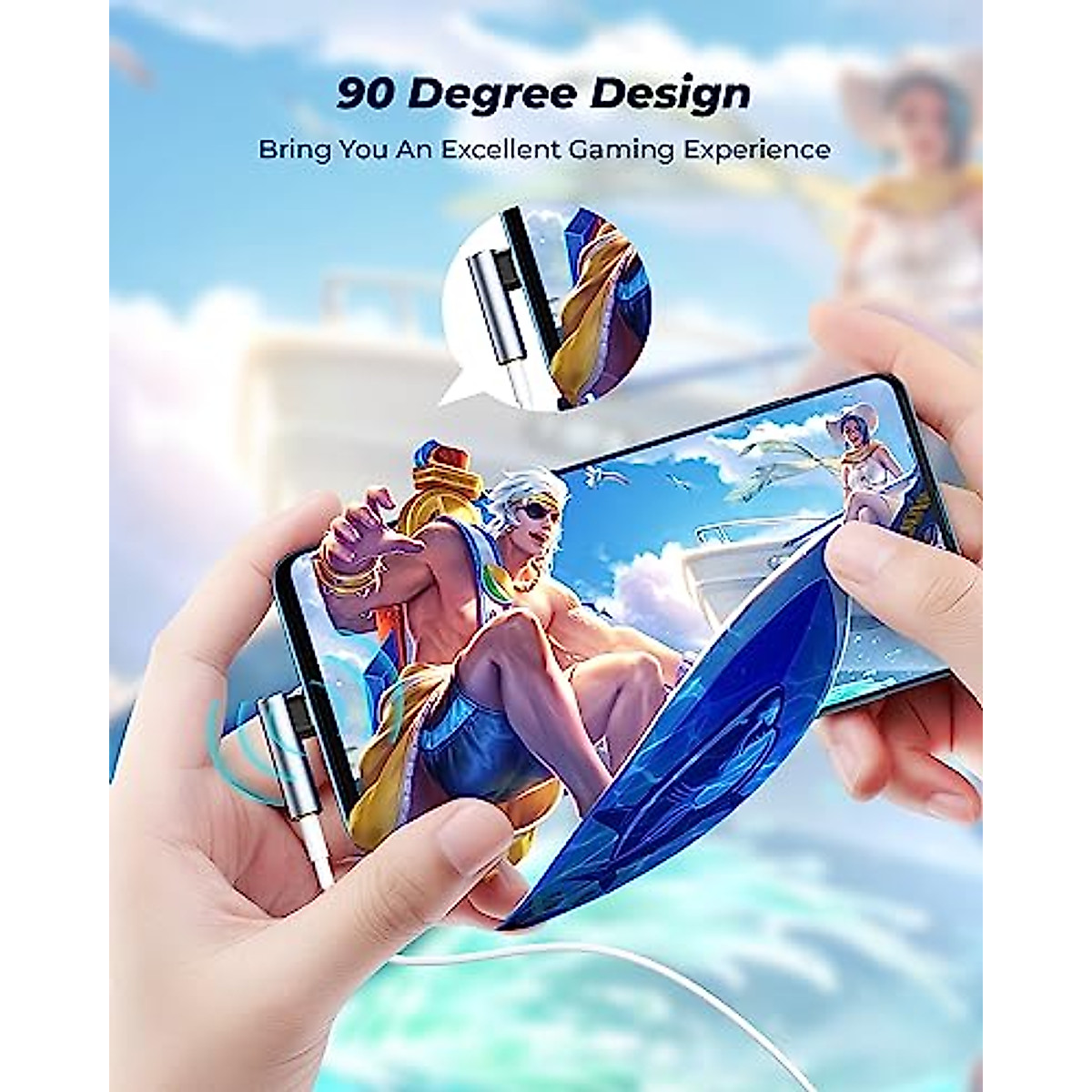 2 Pack USB C To 3.5mm Audio Adapter, USB Type C To 3.5mm Female Headphone Jack Dongle Aux Adapter DAC Stereo HiFi Right Angle For iPad Pro Air 5 4, Pixel 7 Pro, Galaxy S23 S23+ S23 Ultra S22 S21 S20