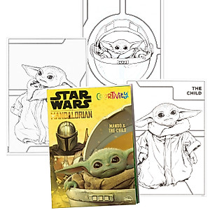 Star War Mandalorian & Baby Yoda Coloring & Activty Book Set - x2