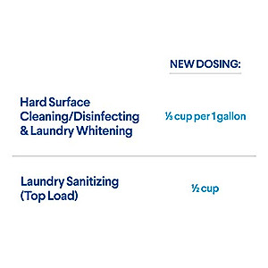 Clorox Disinfecting Bleach, Concentrated Formula, Regular - 43 Ounce Bottle (Package May Vary)