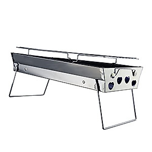 Yardwe stainless steel grill grate stainless steel baking rack Portable BBQ grill Stainless steel BBQ grill portable charcoal grills outdoor grills stainless steel charcoal grill barbecue