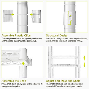 Ulif Clothes Drying Rack, Over Washer and Dryer Laundry Room Storage Shelf, Bathroom Towel Rack Space Saver with Adjustable Shelves, Wire Basket, and Rotatable Hooks, 63.4"L x 13.4"D x 76.7"H, White