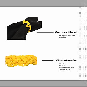 SNIPSIE Socks Holder Rings for Washing Machine - Silicone Laundry Essentials/Stocking and Sock Locks Laundry Organizer - 20 PCS (Yellow)