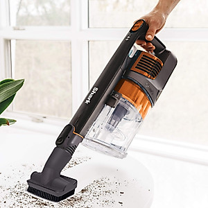 Shark Rocket Lightweight Cordless Stick Vacuum (IX140 Orange) (Renewed)