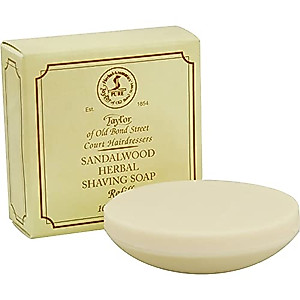 Taylor of Old Bond Street Sandalwood Hard Shaving Soap Refill, 3.5-Ounce, (01051)