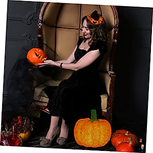 ABOOFAN 2 Pcs Halloween Crystal Small Night Lamp Pumpkin LED Light Pumpkin Plastic Light Plastic Halloween Light Halloween Party Night Light Halloween Decorative Light Halloween Props car