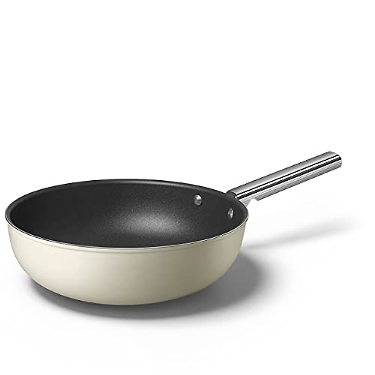 Smeg Cookware Cream 12-Inch Wok