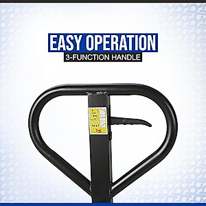 Strongway Pallet Jack Fork Pallet Truck - 63.5in L x 27in W (5500LB Capacity)