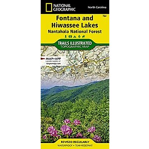Fontana and Hiwassee Lakes Map [Nantahala National Forest] (National Geographic Trails Illustrated Map, 784)